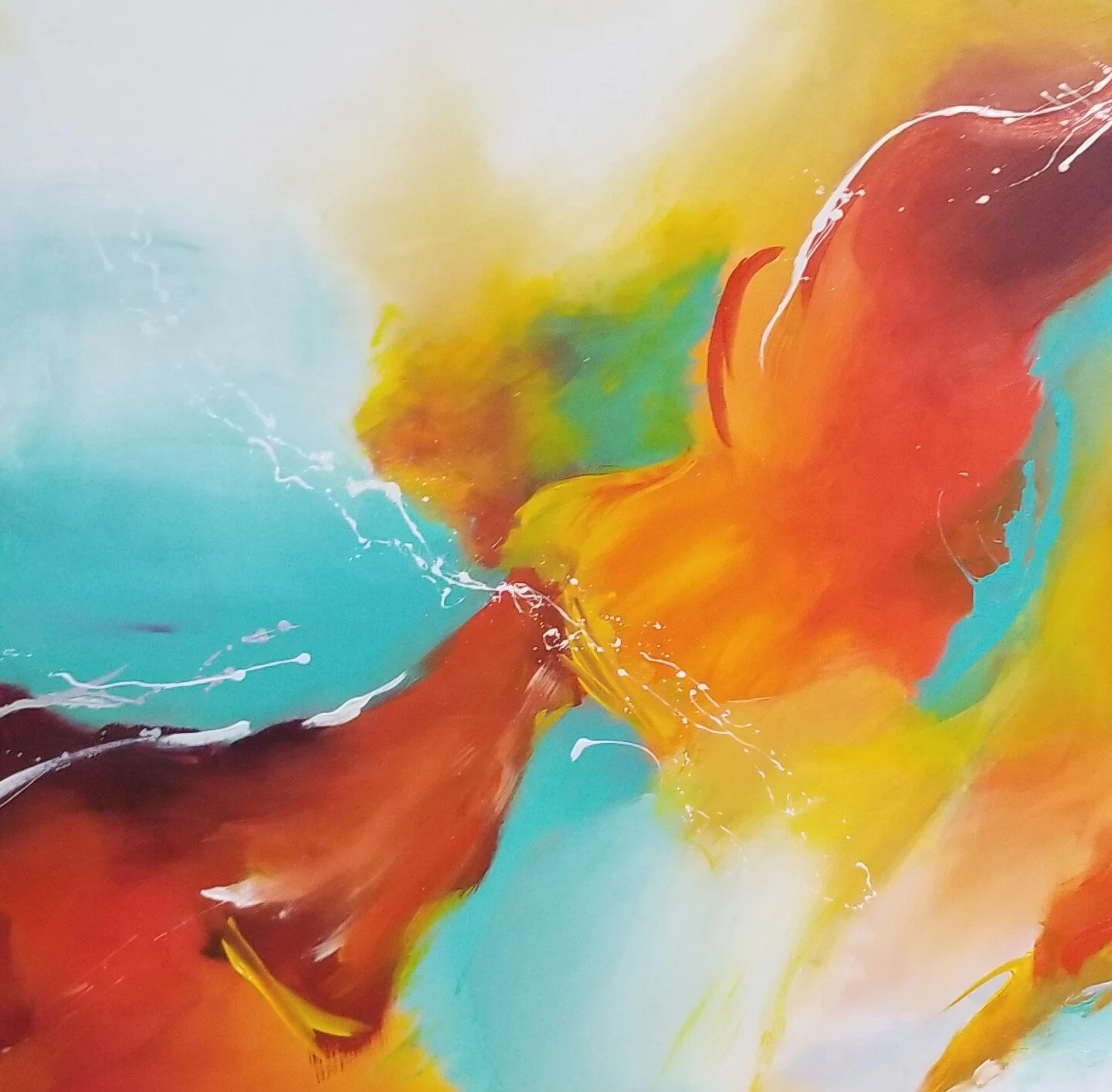 Abstract Color Block Painting