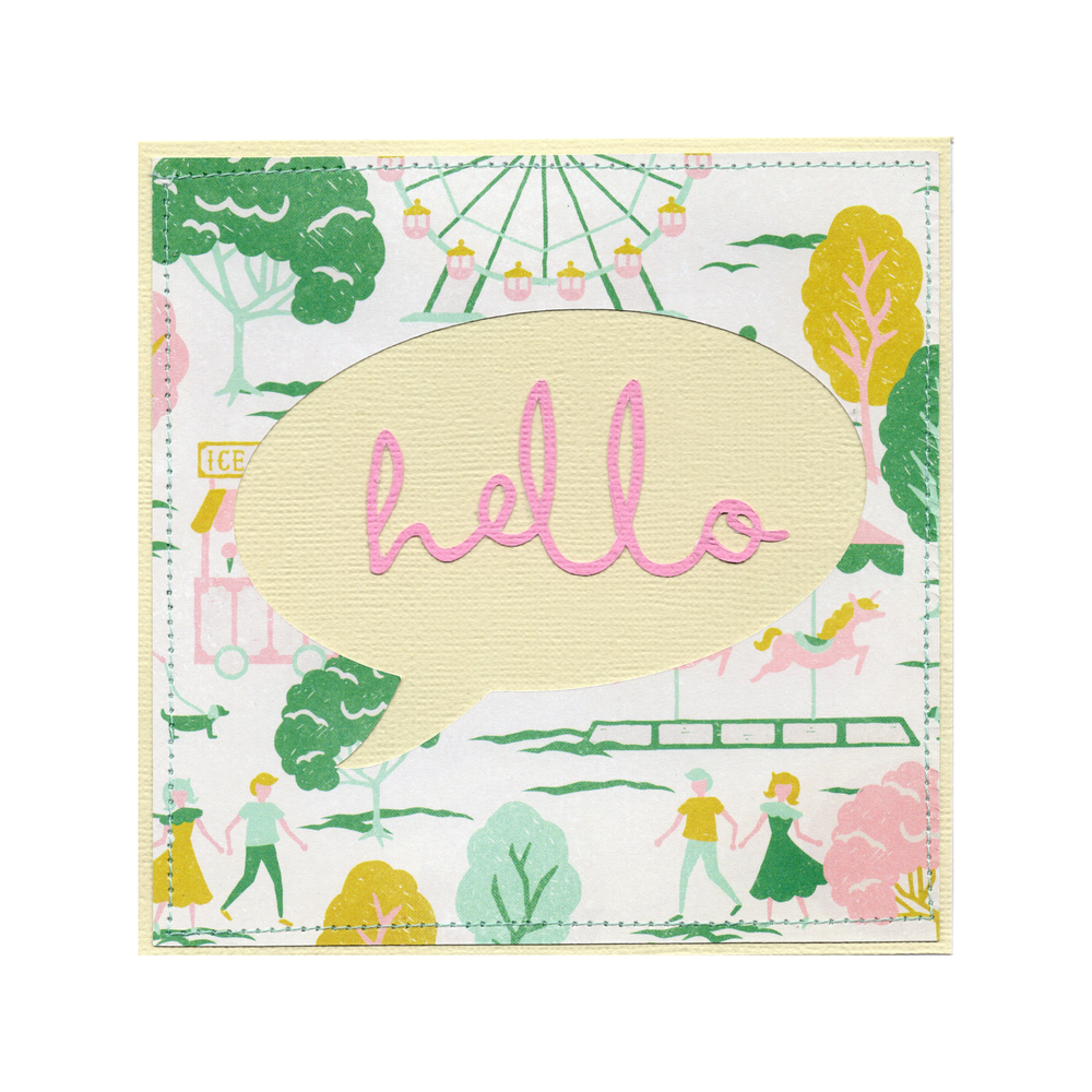 Flower and Stripes Card — What Tess Makes