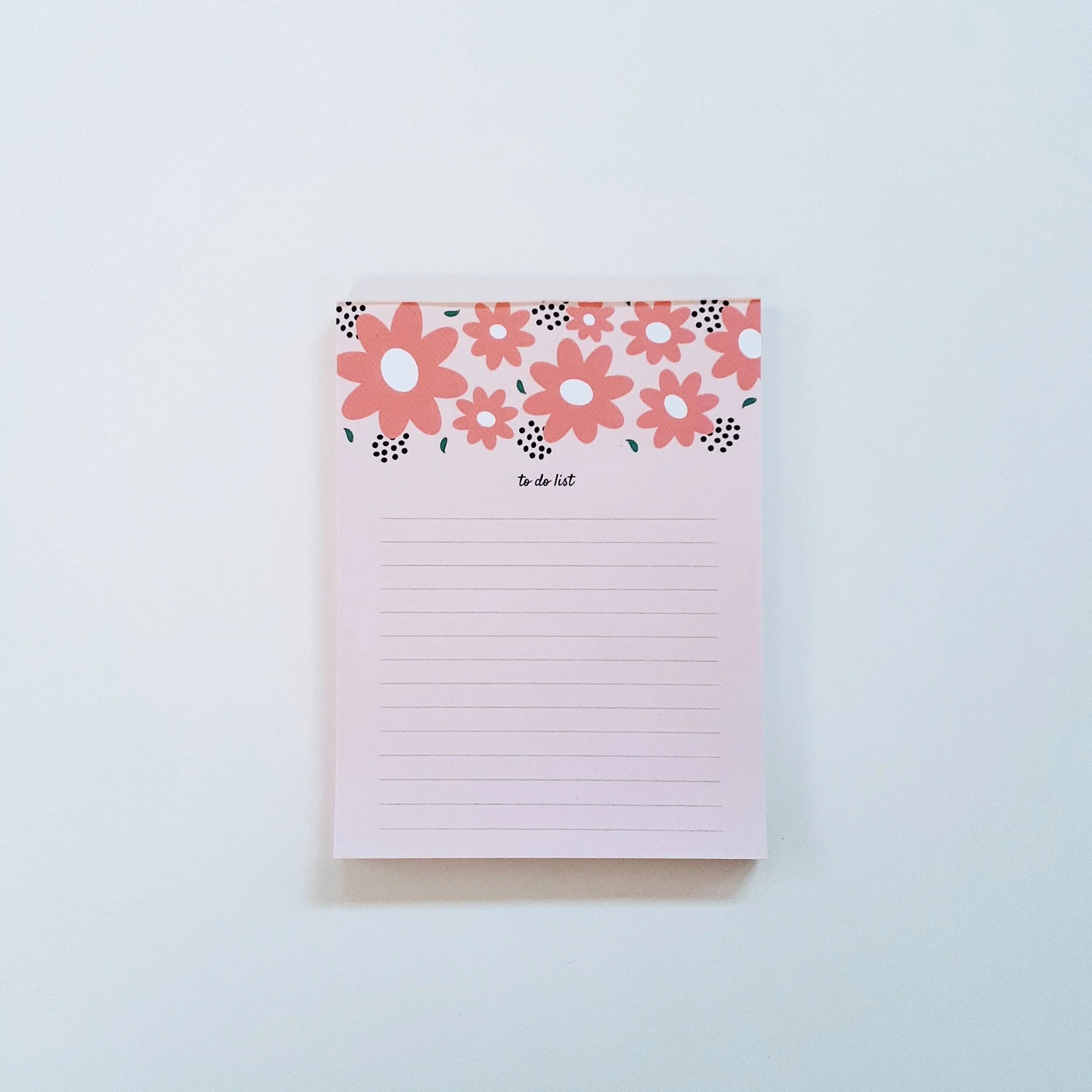 Pink Blooms Notepad — What Tess Makes