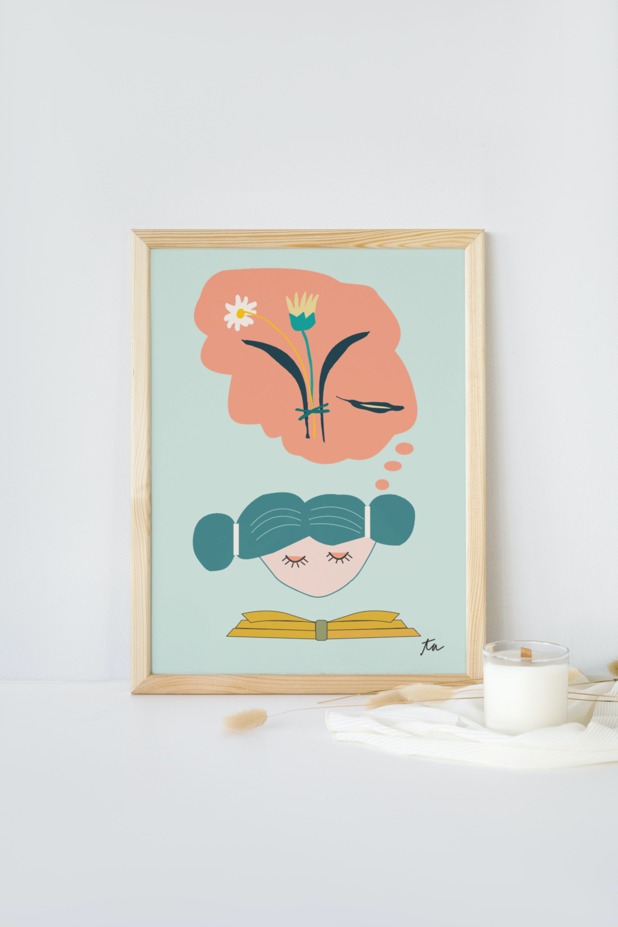 White Flowers Art Print — What Tess Makes