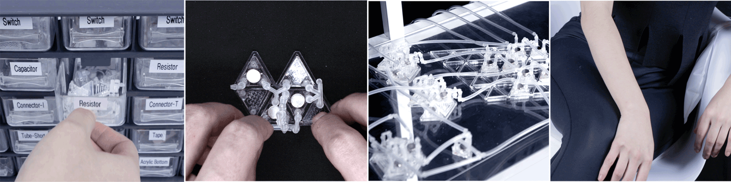 Fluidic Computation Kit: Towards Electronic-free Shape-changing ...