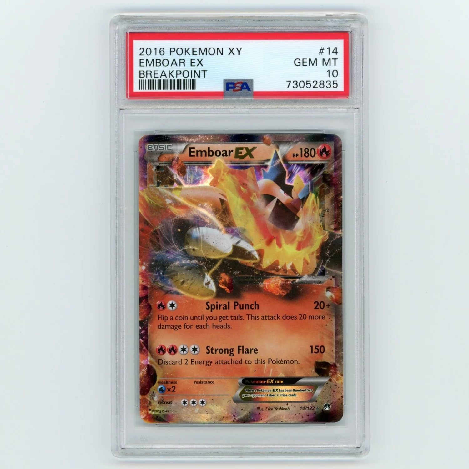 Emboar Ex Pokemon Card