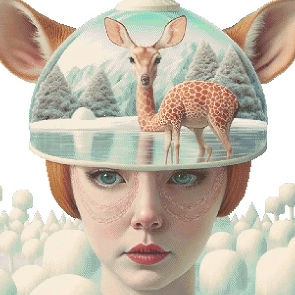 Alice and her Horse No. 1 Cross Stitch Pattern — The Sewing Shop Inc.