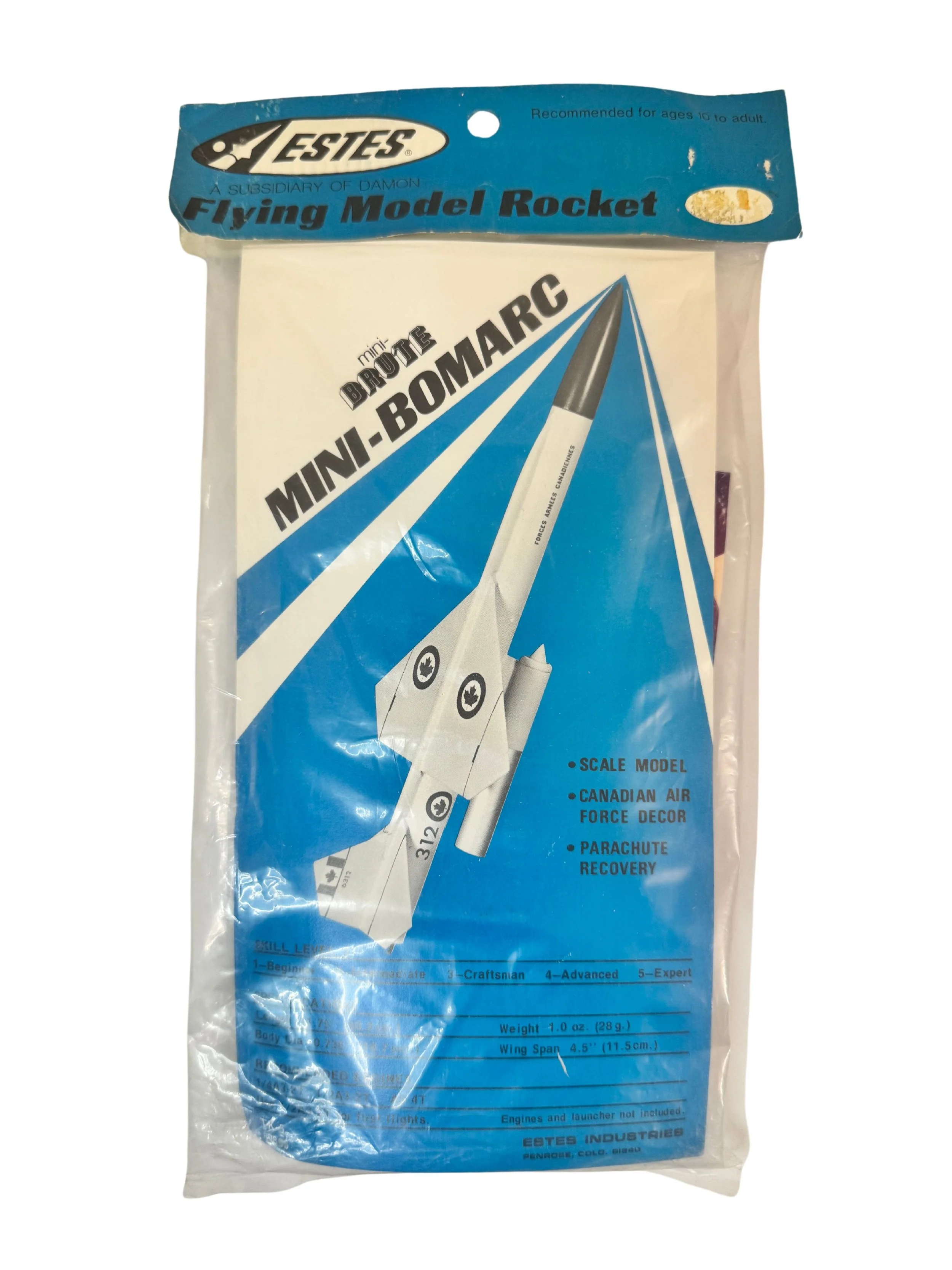 Buy Estes Mini-Brute Mini Bomarc Flying Model Rocket Kit - #0805 (TK-5 ...