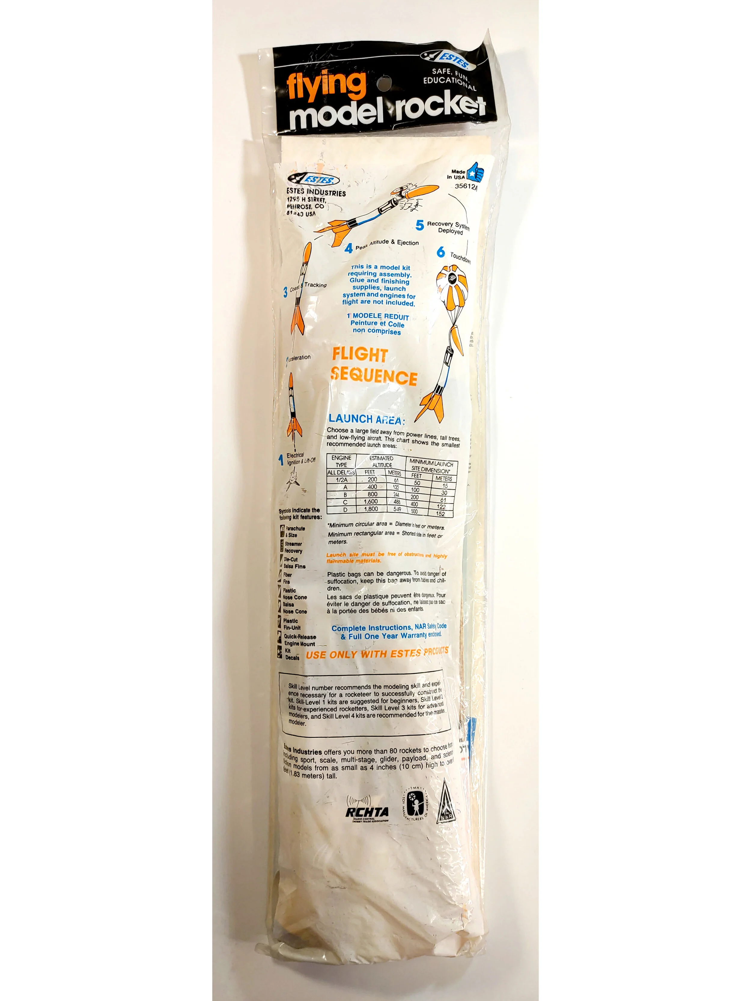 Buy Scratch & Dent Estes Cherokee-E Flying Model Rocket Kit - #2408 ...