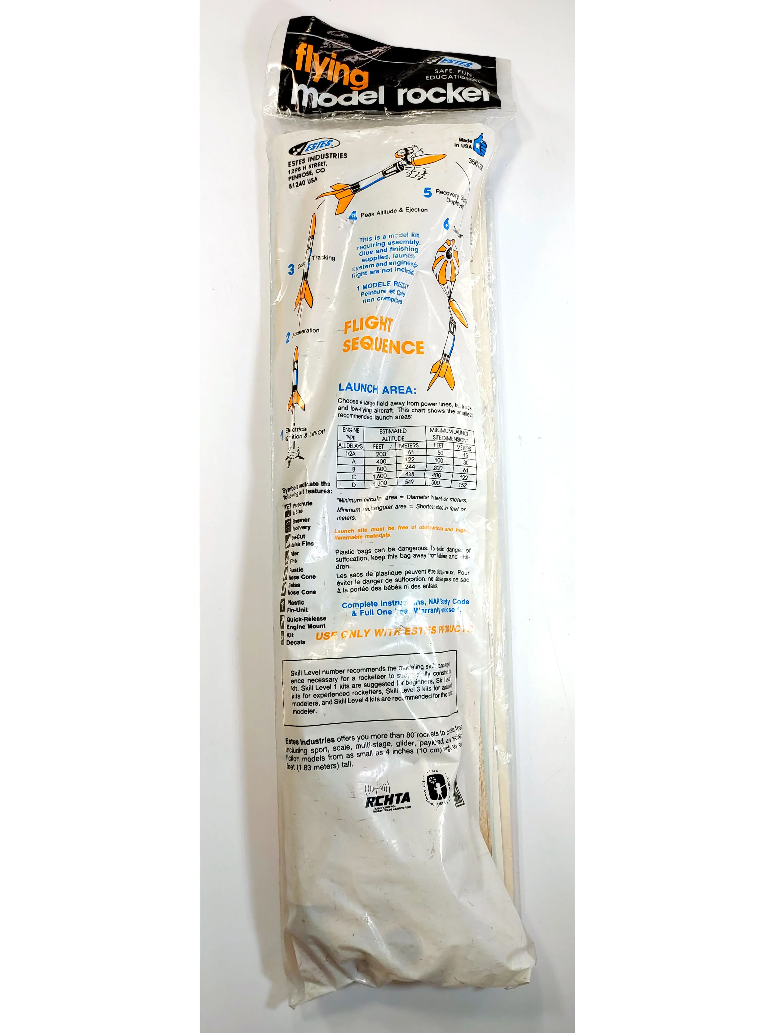 Buy LOC Precision EZI-65 Mini Flying Model Rocket Kit — Launch Lab Rocketry