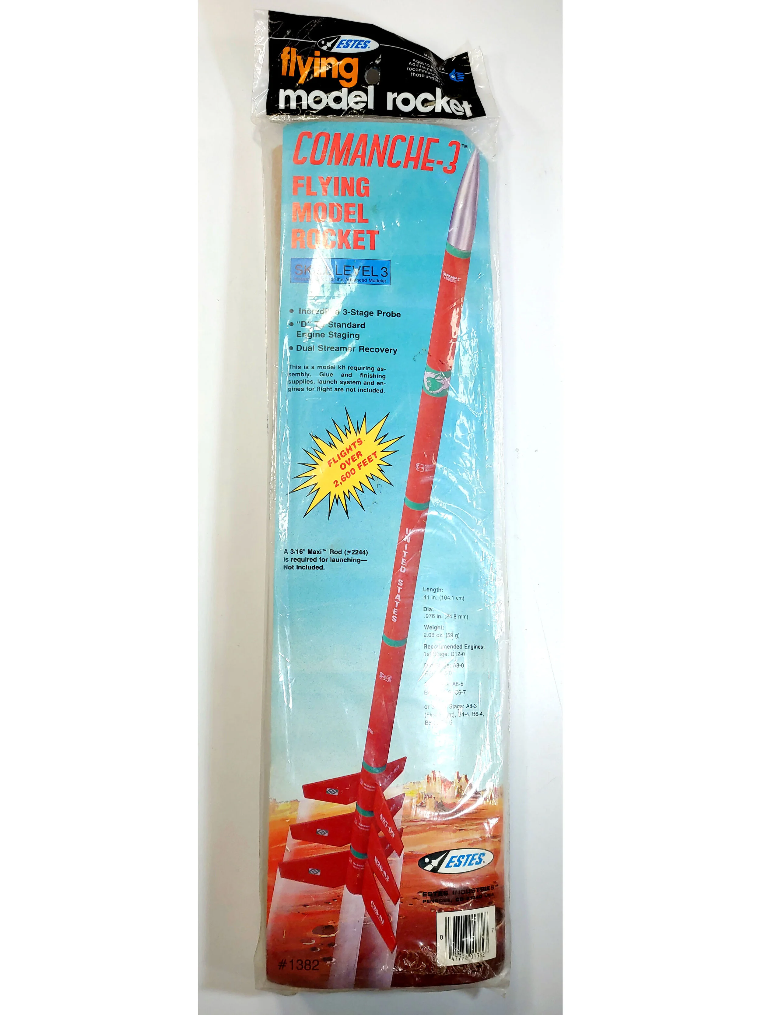 Buy LOC Precision EZI-65 Mini Flying Model Rocket Kit — Launch Lab Rocketry