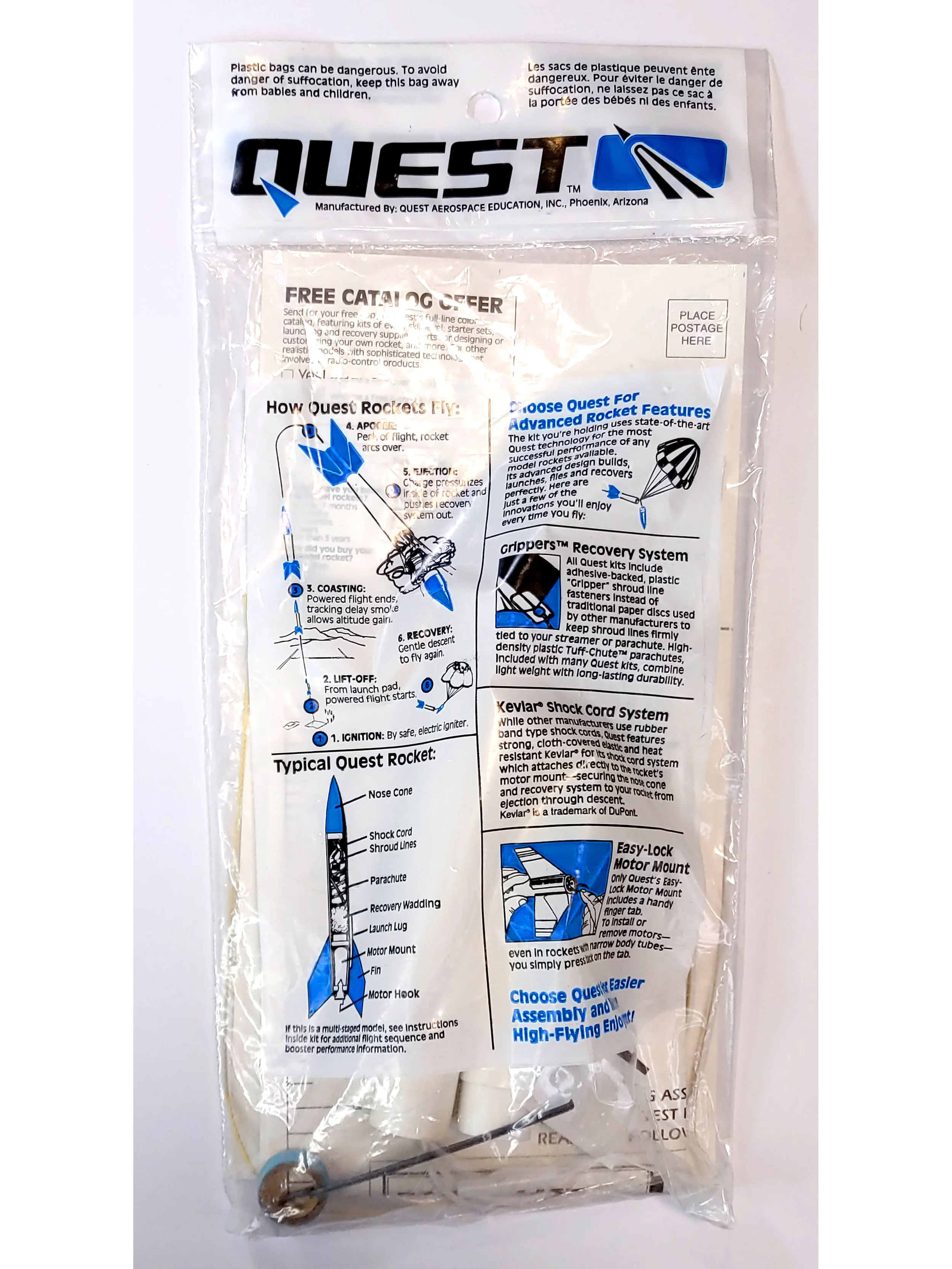 Buy Quest X-30 Aerospace Plane Flying Model Rocket Kit - #4001 — Launch ...