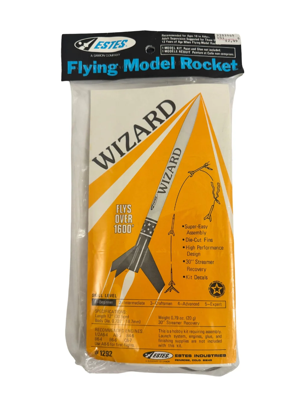 Buy Estes Sweet Vee R/C Flying Model Rocket Glider Kit - #2116 — Launch ...