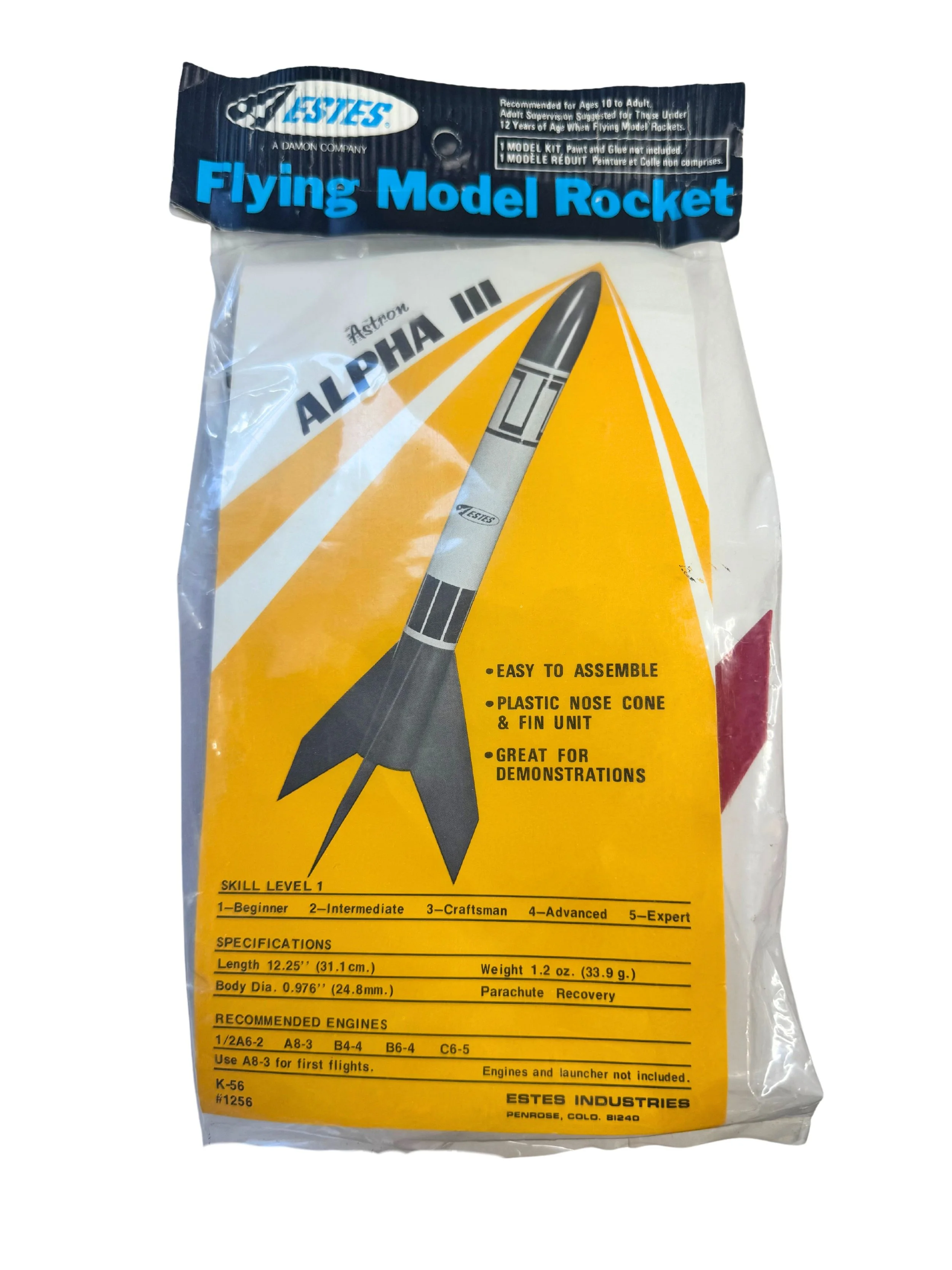 Buy Estes Astron Apogee II Flying Model Rocket Kit - #1205 (K-5 ...