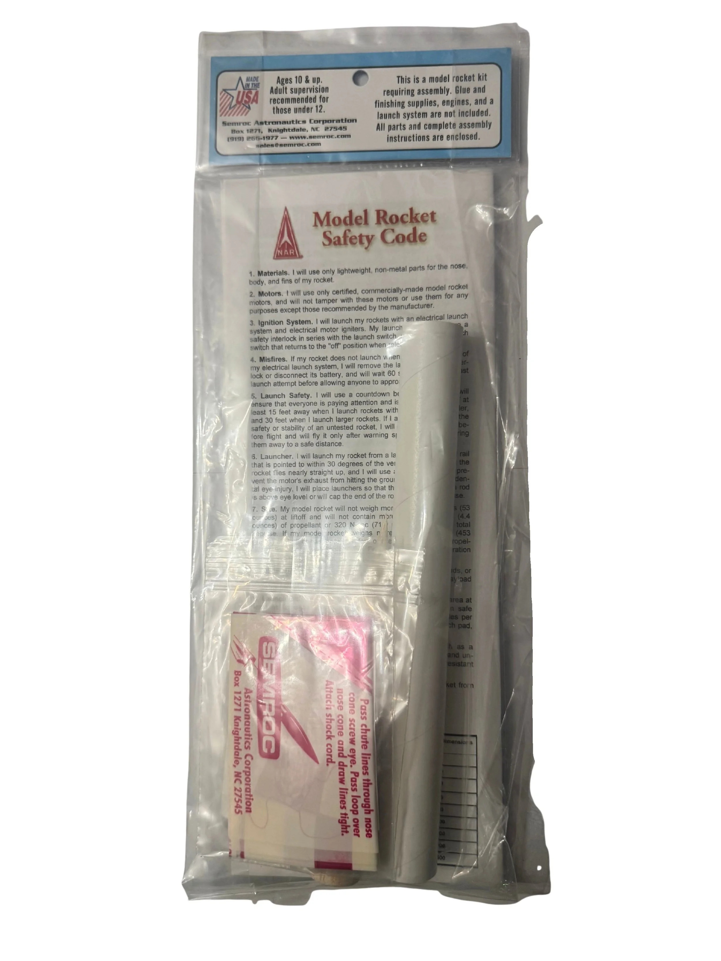 Buy Semroc Starfire Flying Model Rocket Kit - #KV-20 — Launch Lab Rocketry