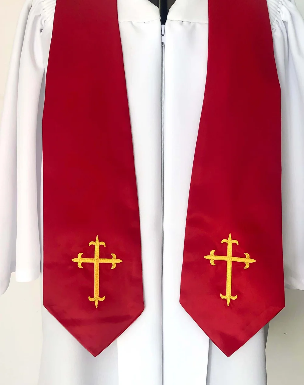 Choir Stoles with Latin Cross Embroidery — Graduations Now
