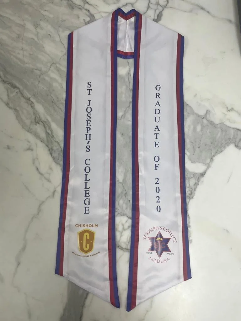 Graduation Stoles Custom Print Two Tone — Graduations Now