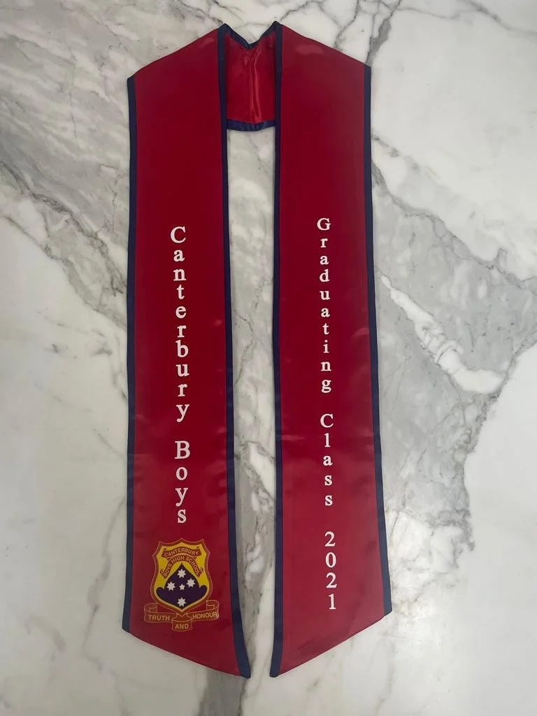 Graduation Stoles Custom Print Two Tone — Graduations Now