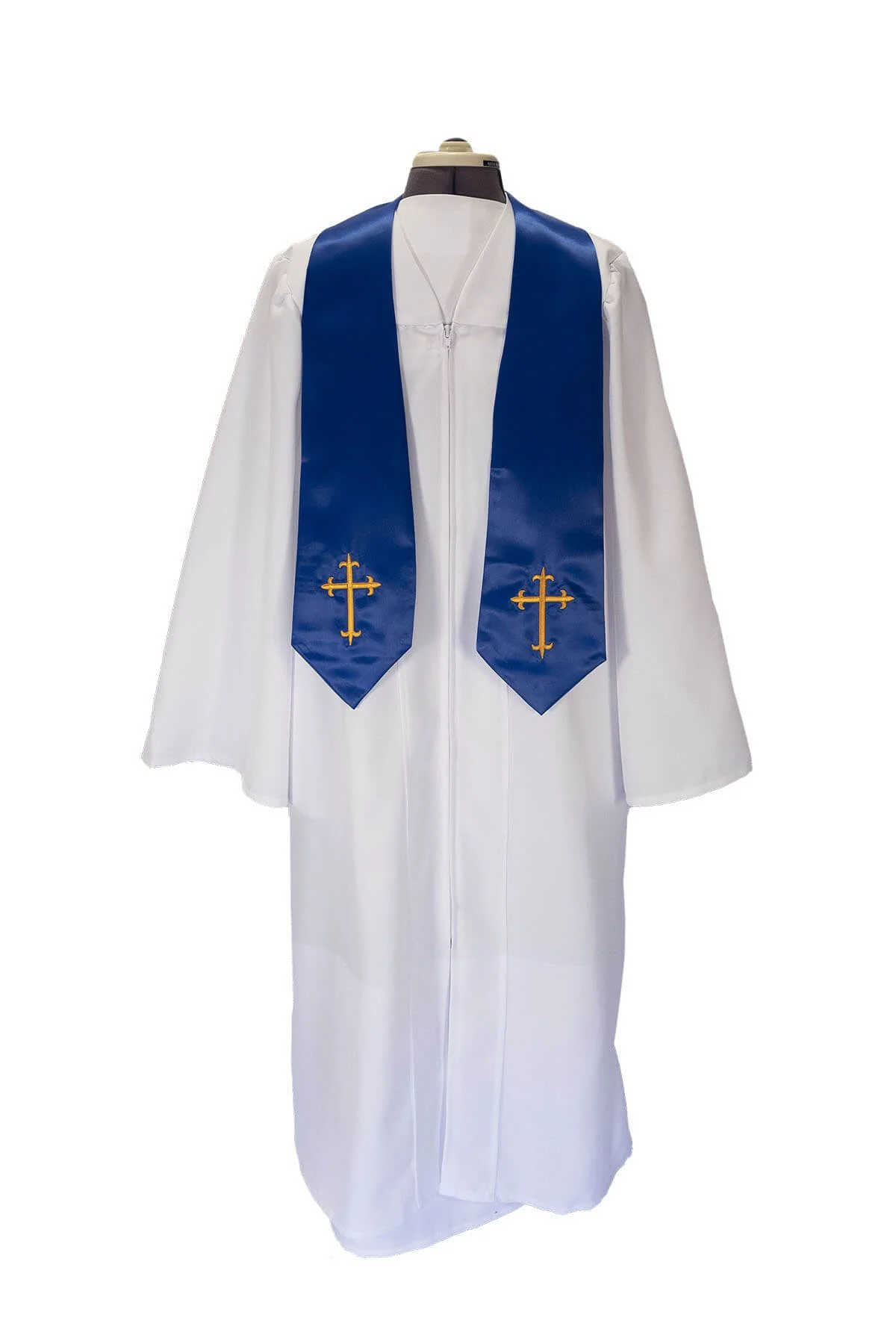 graduation gown zip front matte finish primary school — Graduations Now