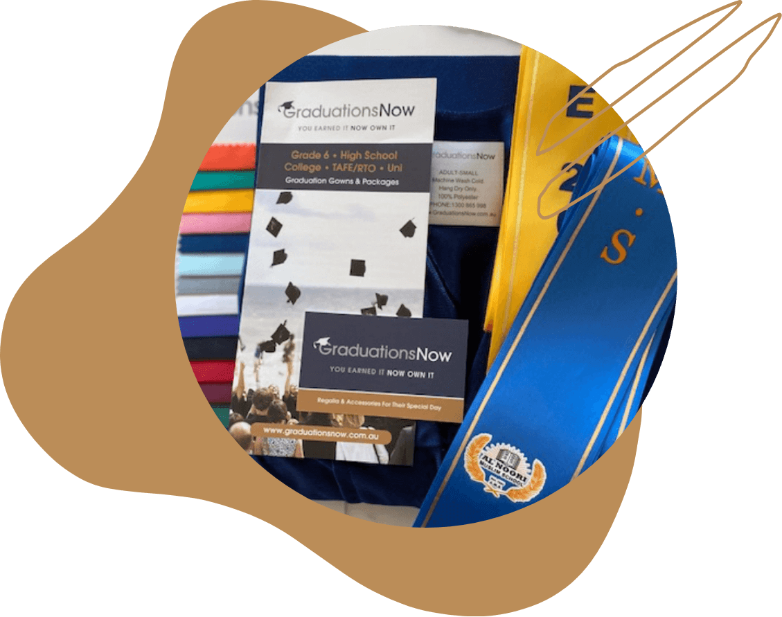 Graduation Gowns, Mortarboards, Tassels, Sashes & Supplies