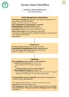 Clinical Pathway for Stroke Ward Workflow - Adult Ischemic Stroke ...