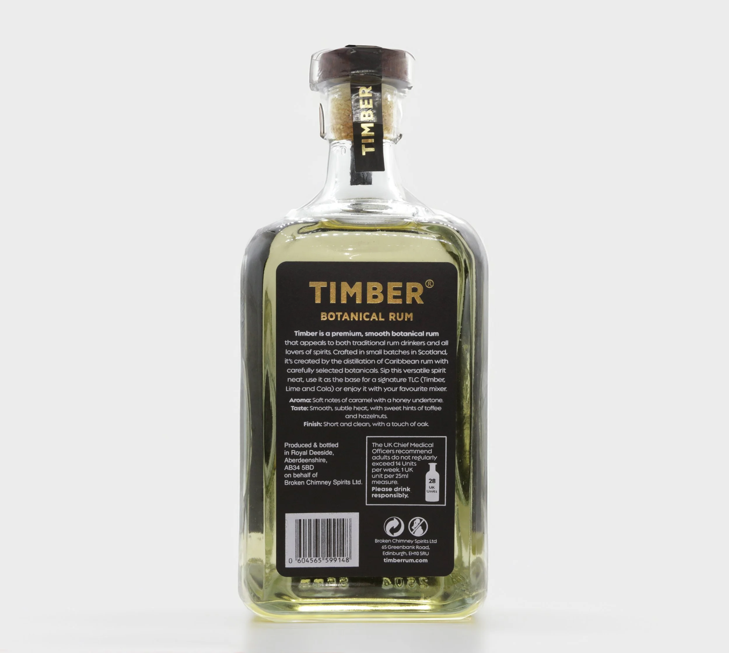 Timber Botanical Rum | Timber Botanical Rum - 70cl Spiced Rum