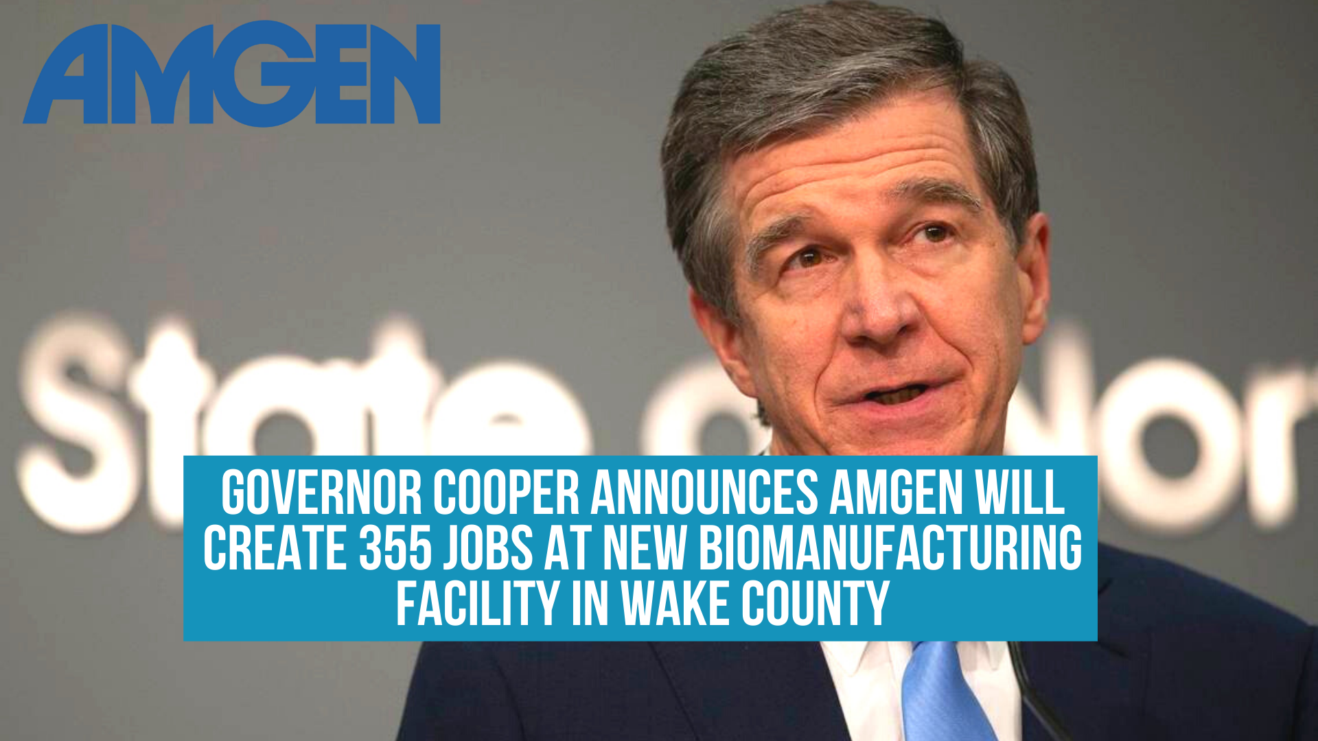 Governor Cooper announces Amgen will create 355 jobs at new ...