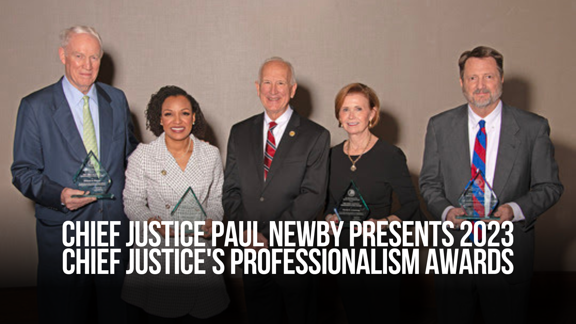 Chief Justice Paul Newby Presents 2023 Chief Justice's Professionalism ...