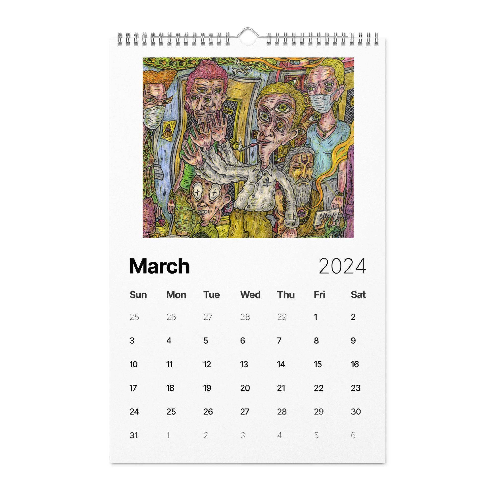 Wall calendar (2024) — this robot dreaming