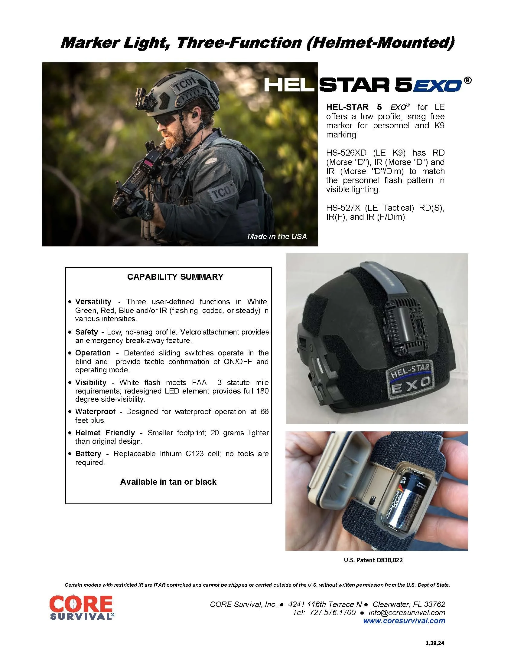 HEL-STAR 5 EXO® Flyer — CORE Survival Inc.