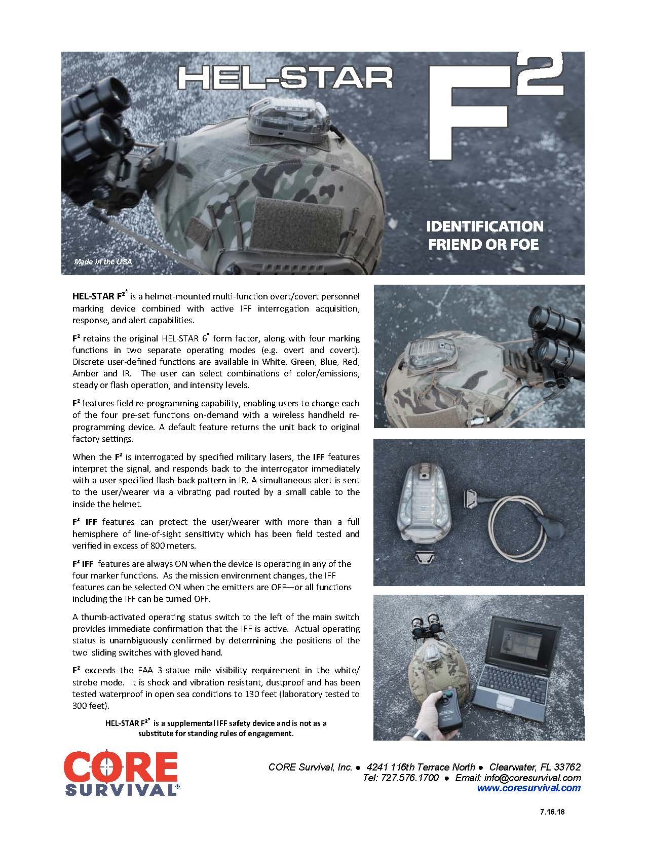 HEL‐STAR F²® — CORE Survival Inc.