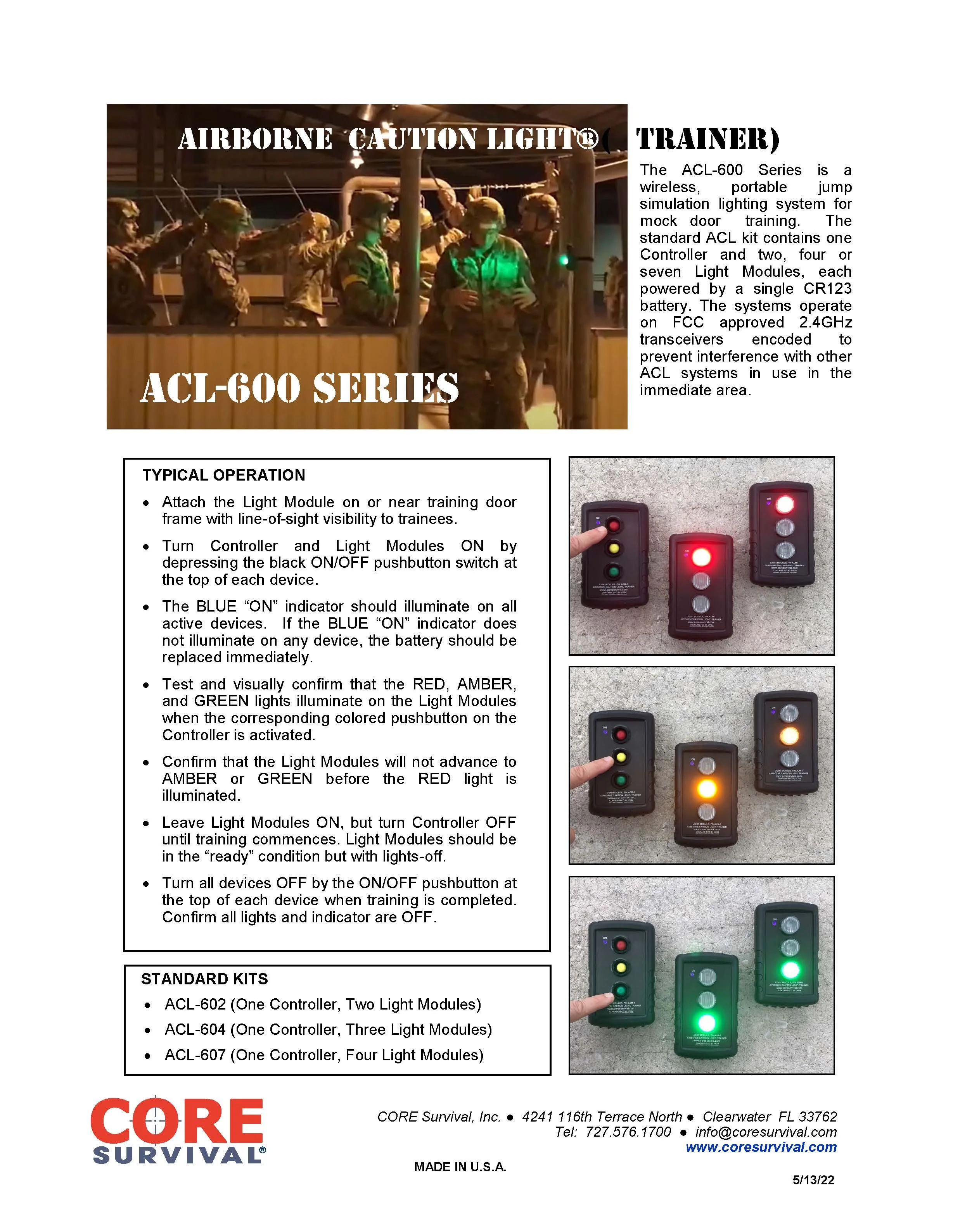 ACL Flyer — CORE Survival Inc.
