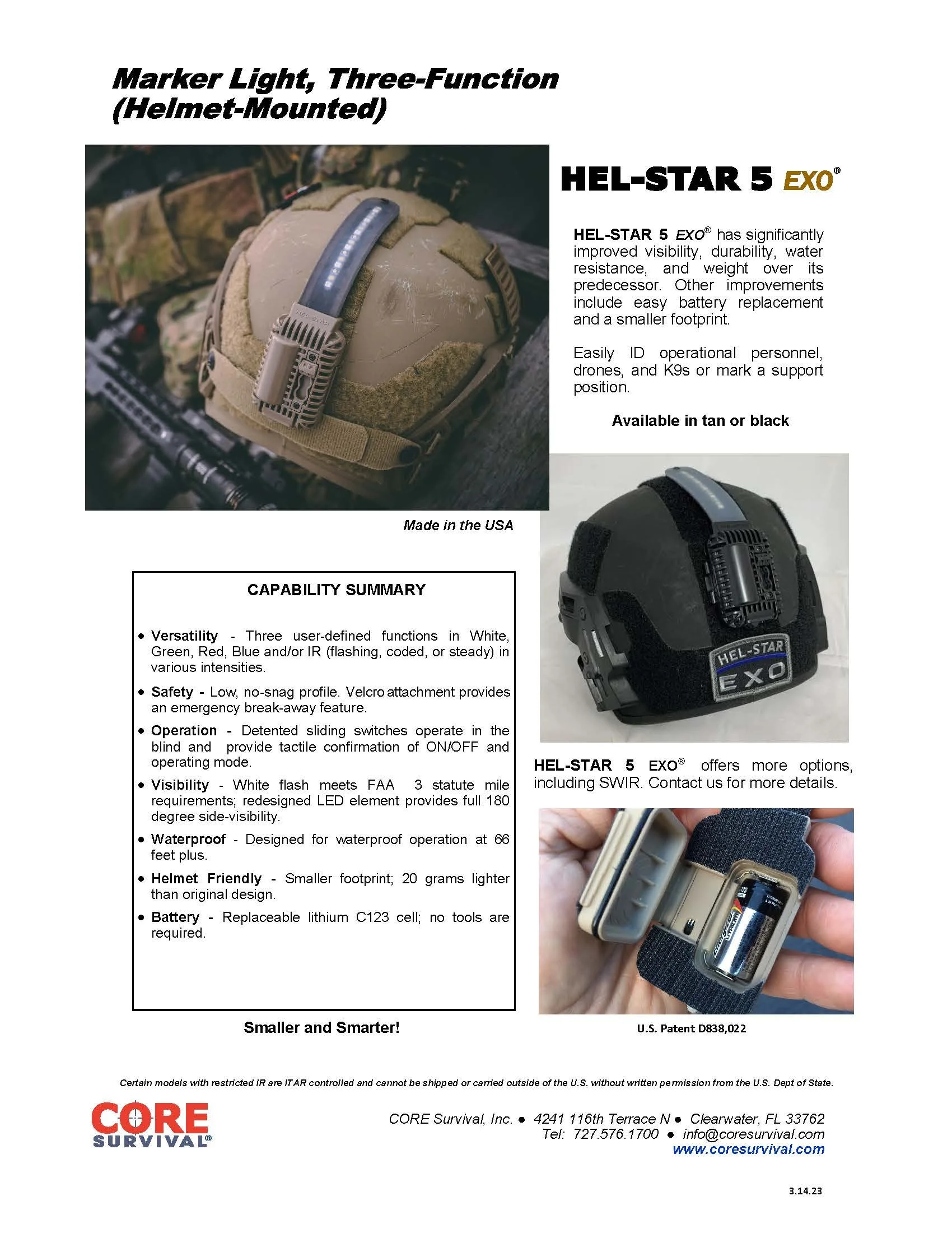 HEL-STAR 5 EXO® Flyer — CORE Survival Inc.