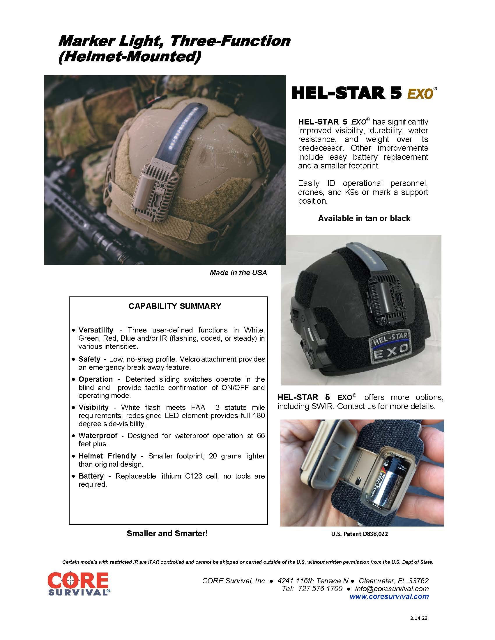 HEL-STAR 5 EXO® Flyer — CORE Survival Inc.