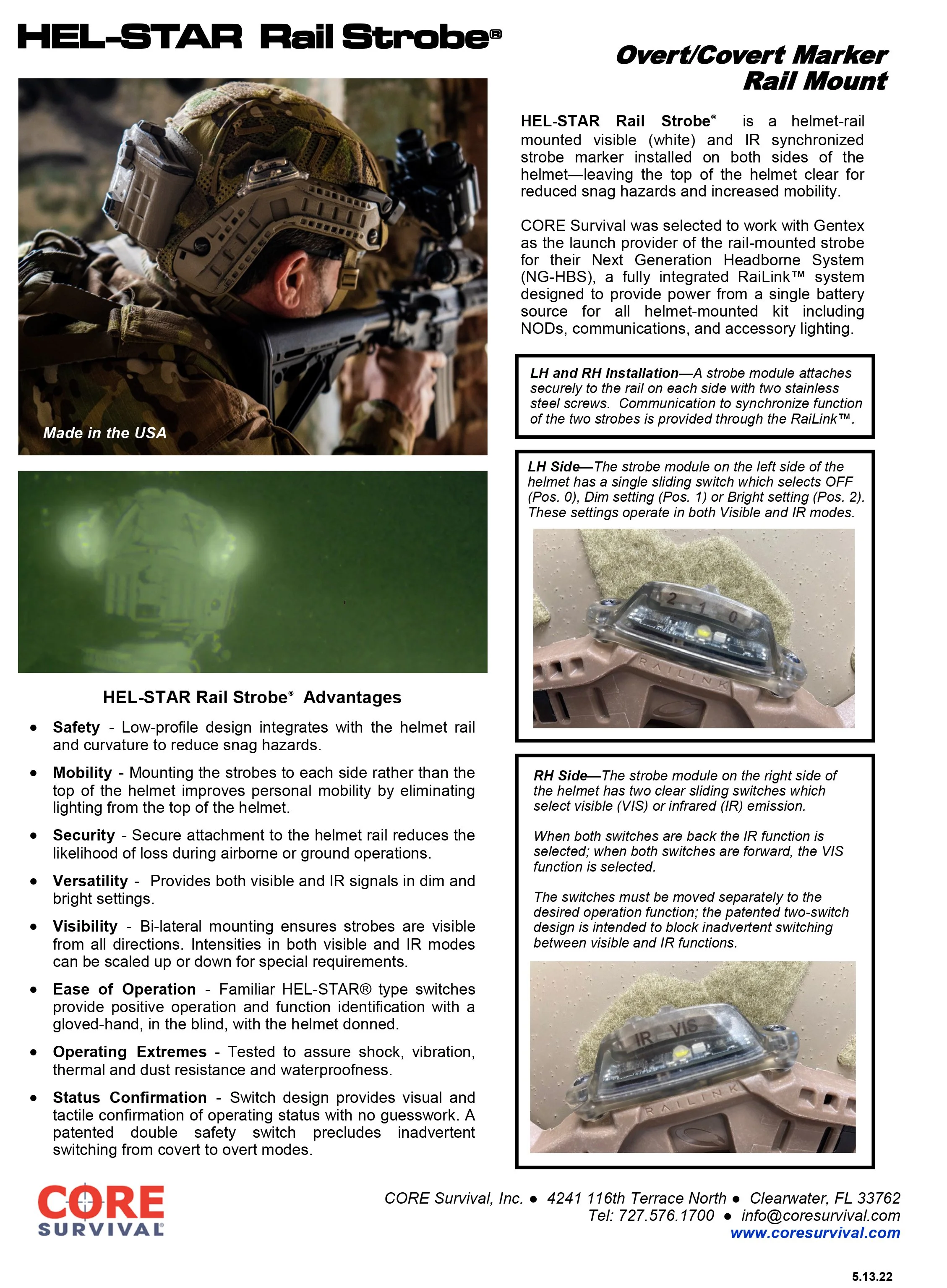 HEL-STAR Railstrobe® Flyer — CORE Survival Inc.