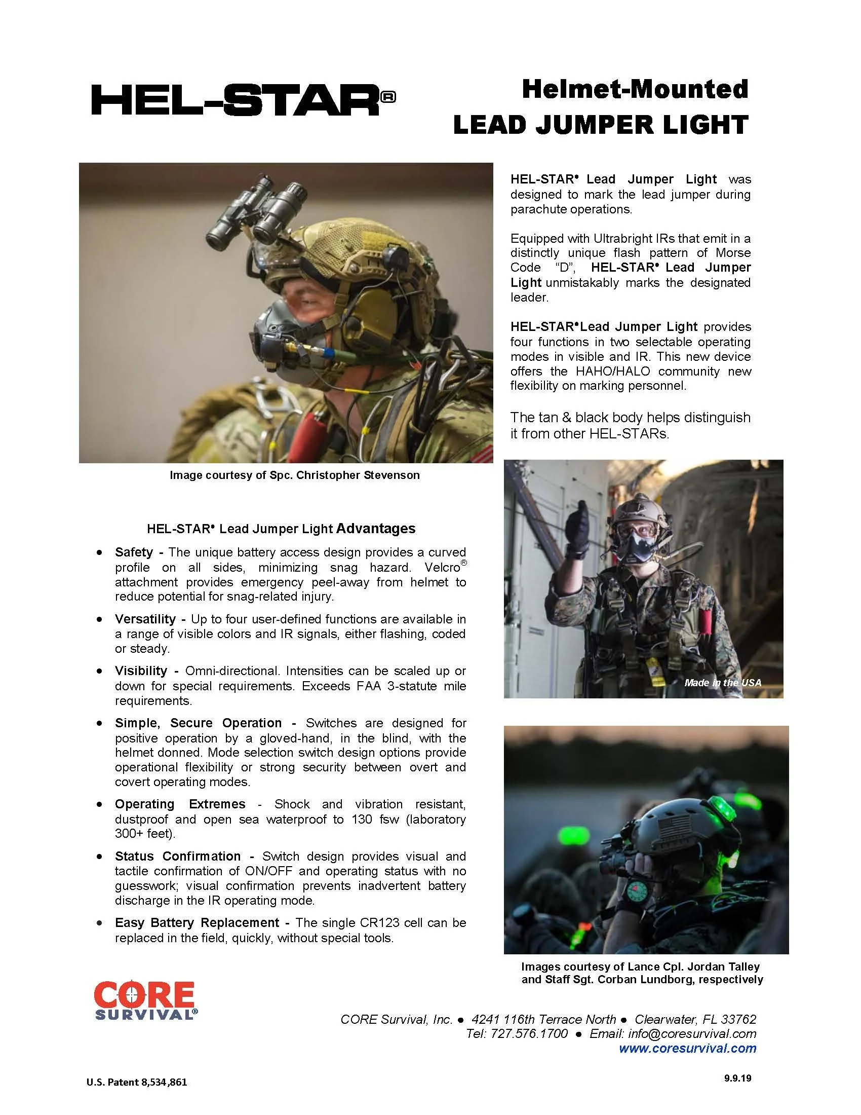 HEL-STAR Lead Jumper Light® Flyer — CORE Survival Inc.