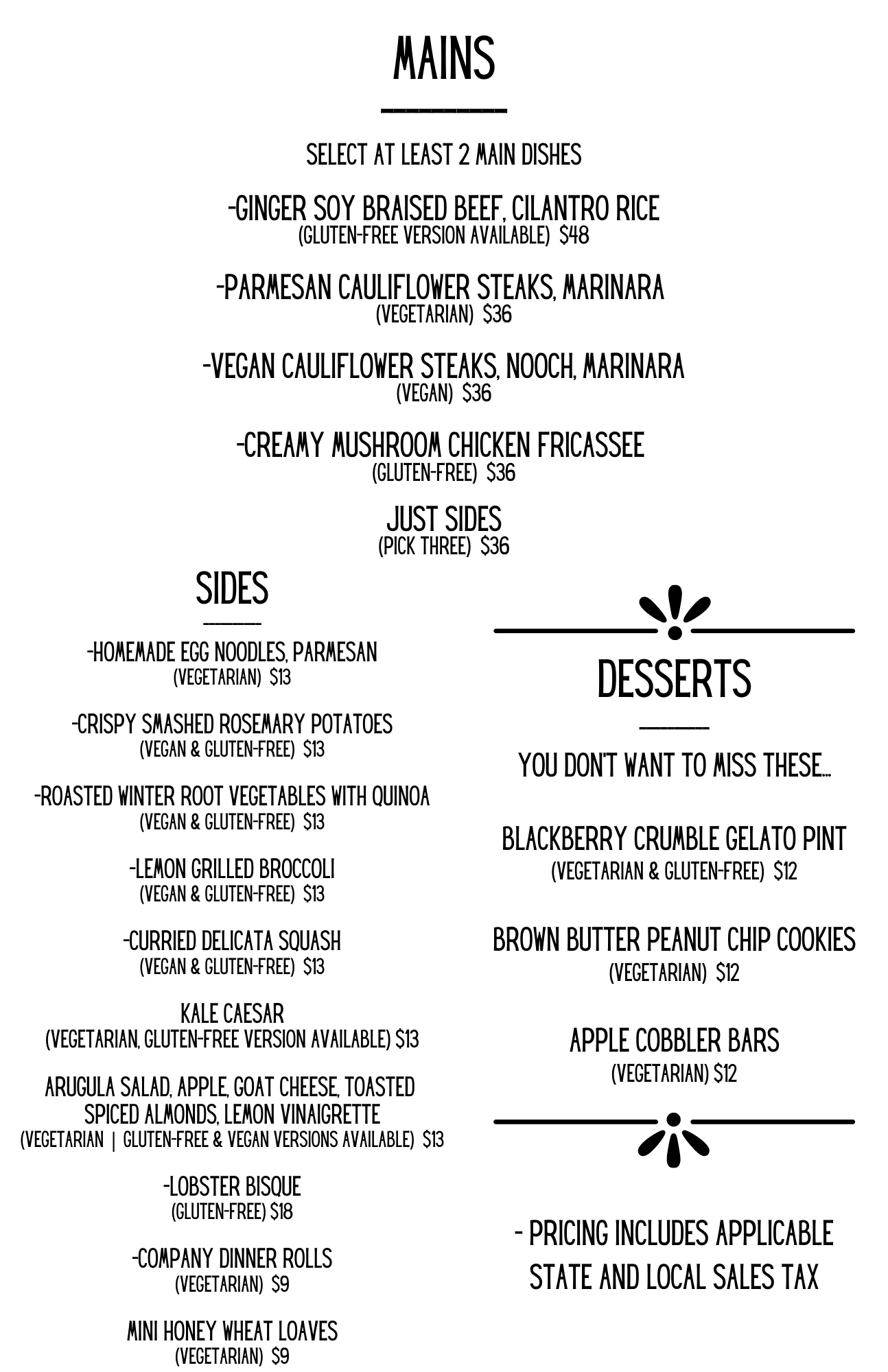 Past Menus — C-Ville Supper Club