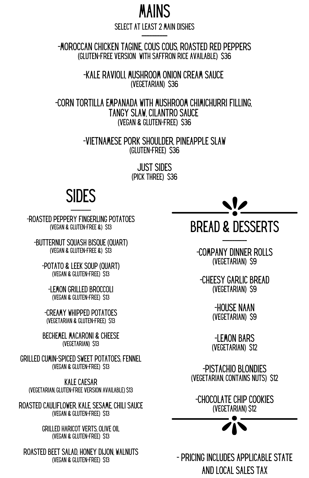 Past Menus — C-Ville Supper Club