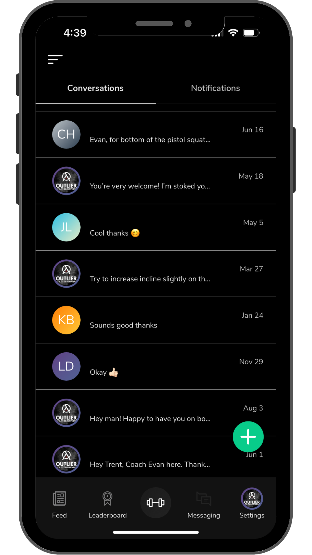 Outlier Athlete Development