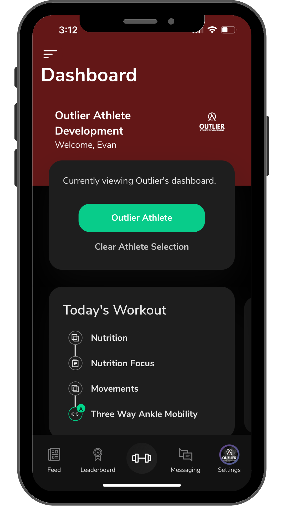 Outlier Athlete Development