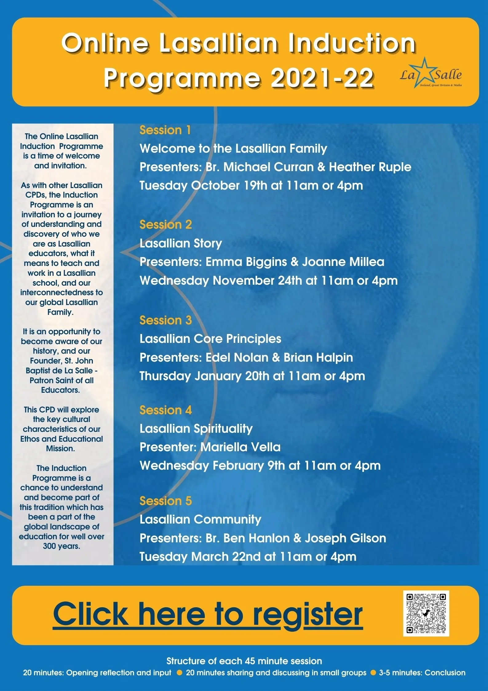 Conclusion of very successful Online Induction Programme — La Salle