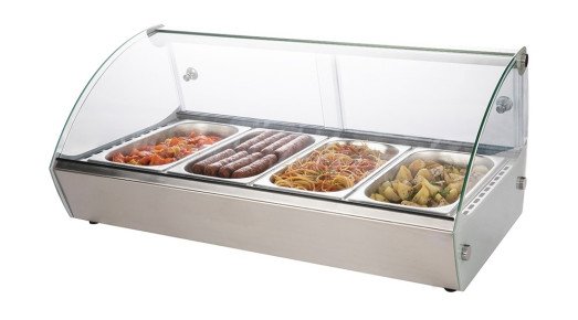 CHEFSRANGE RTR4 - 4 X 1/3GN COUNTER TOP HEATED DISPLAY — Kernow ...