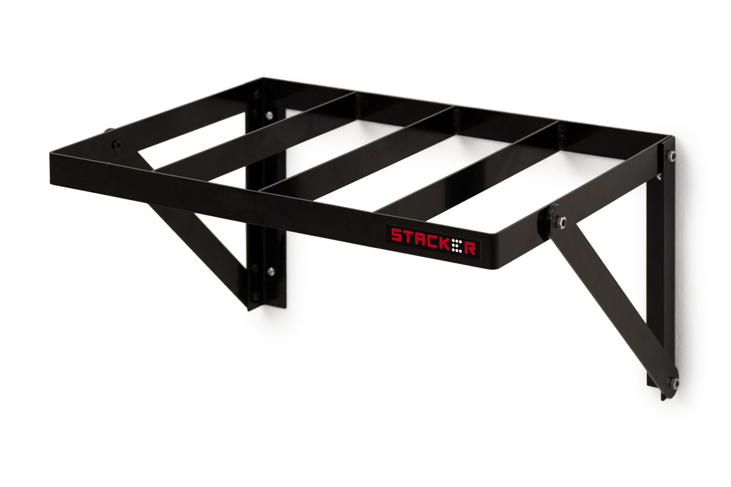 Stacker backdrop storage rack for photo studios