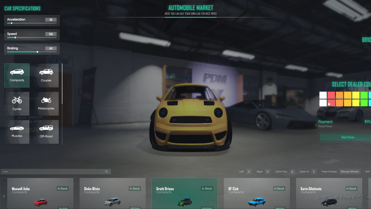 FiveM Open Source Advanced Car Dealership Script [ESX/QBcore]