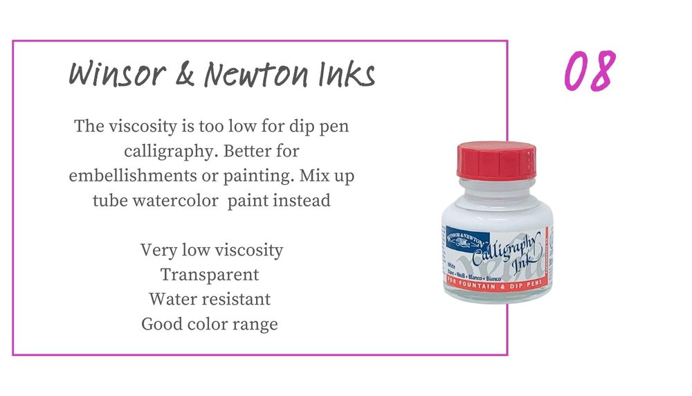 Calligraphy Inks. The Good, The Meh, and The Complete Garbage — Ecotone ...