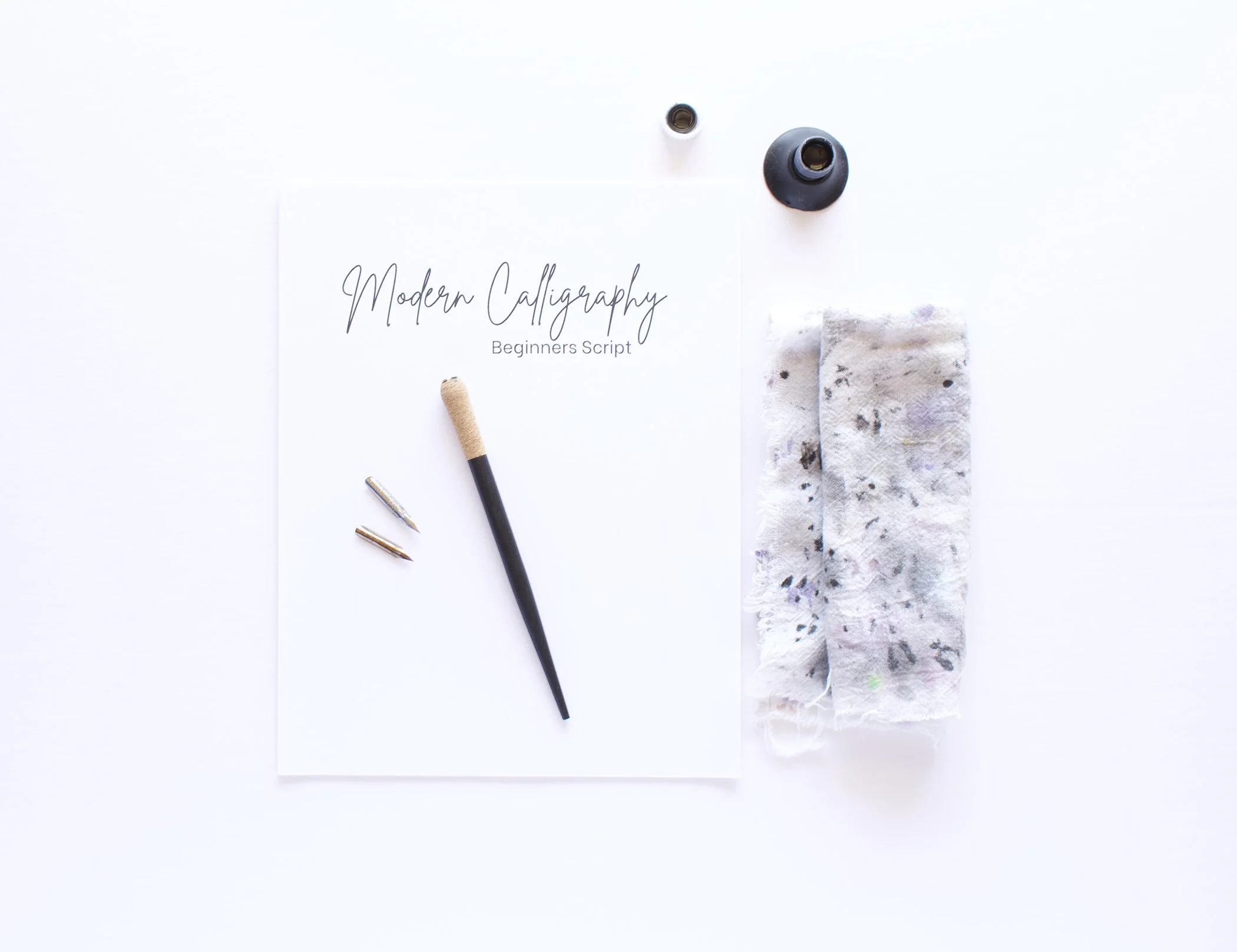 Intro to modern calligraphy workshop — Ecotone Studio