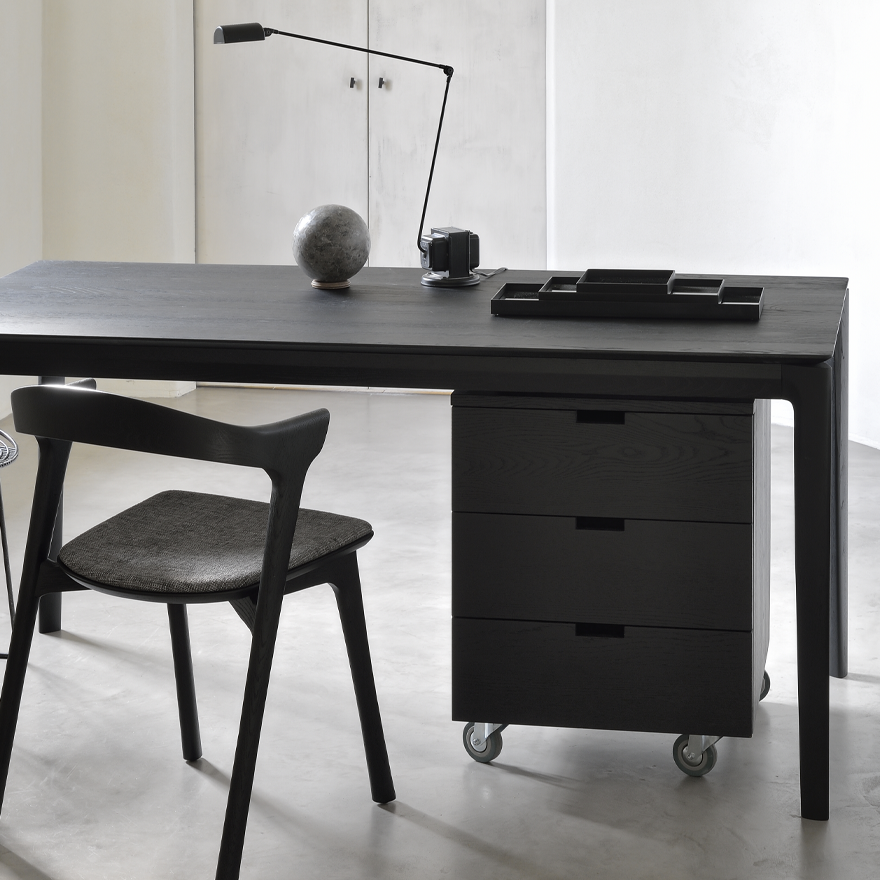 Bok Adjustable Desk (White Frame) | Ethnicraft — Studio 6910