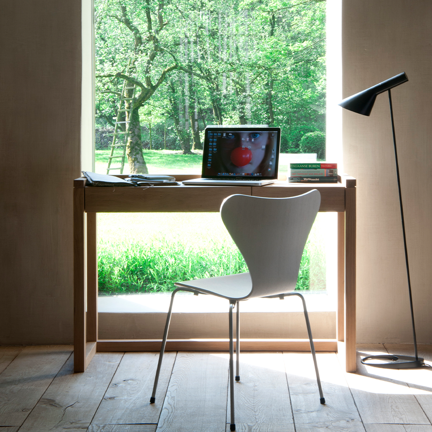 Bok Adjustable Desk (White Frame) | Ethnicraft — Studio 6910