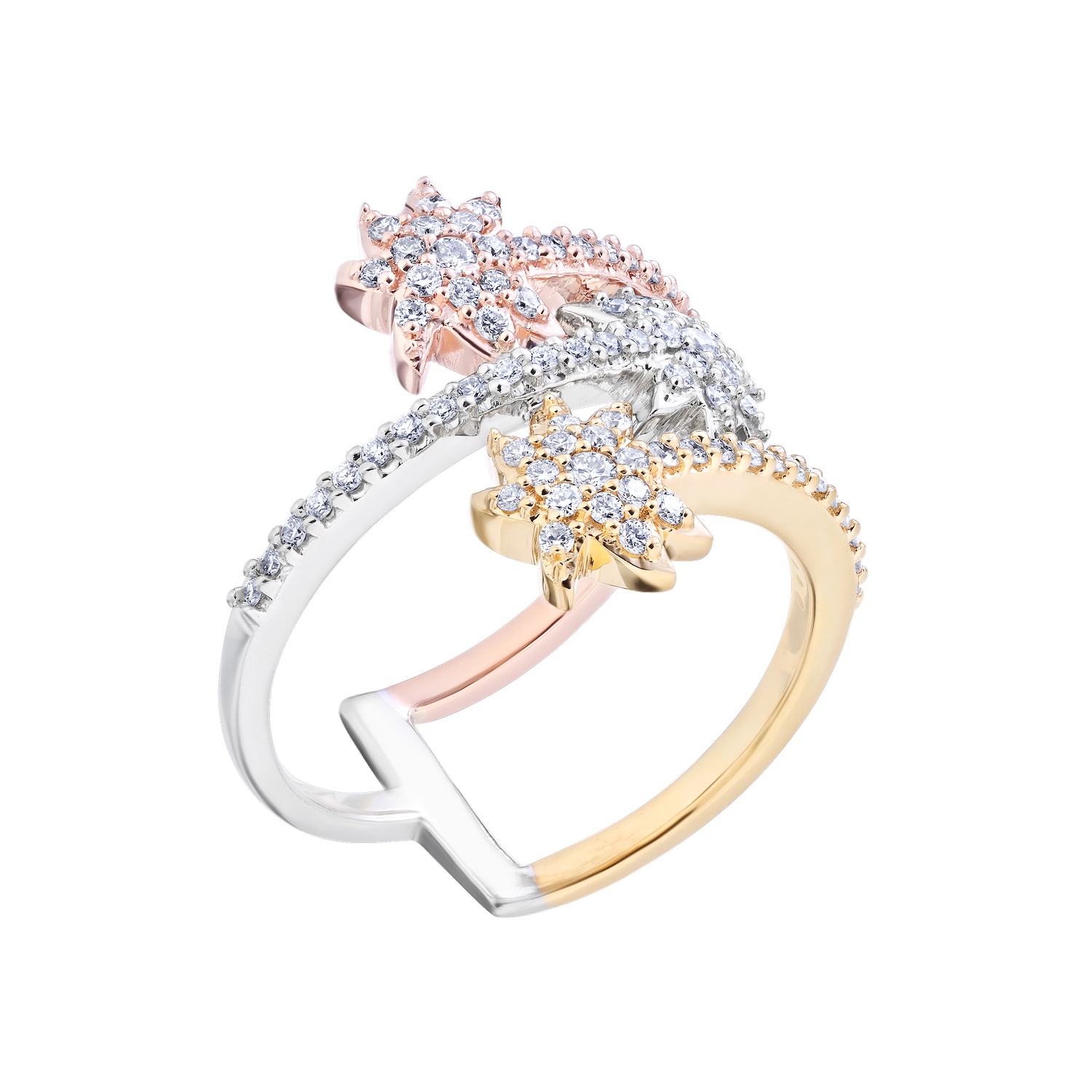 14K Yellow Gold Mermaid Tail Ring with Diamonds — Bridge Street Jewelers