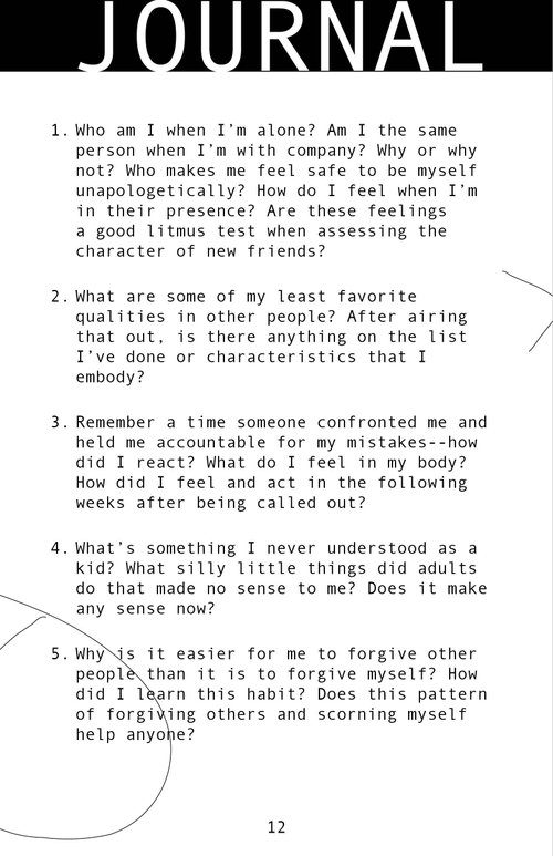 journal prompts for self-reflection — what's upchuck