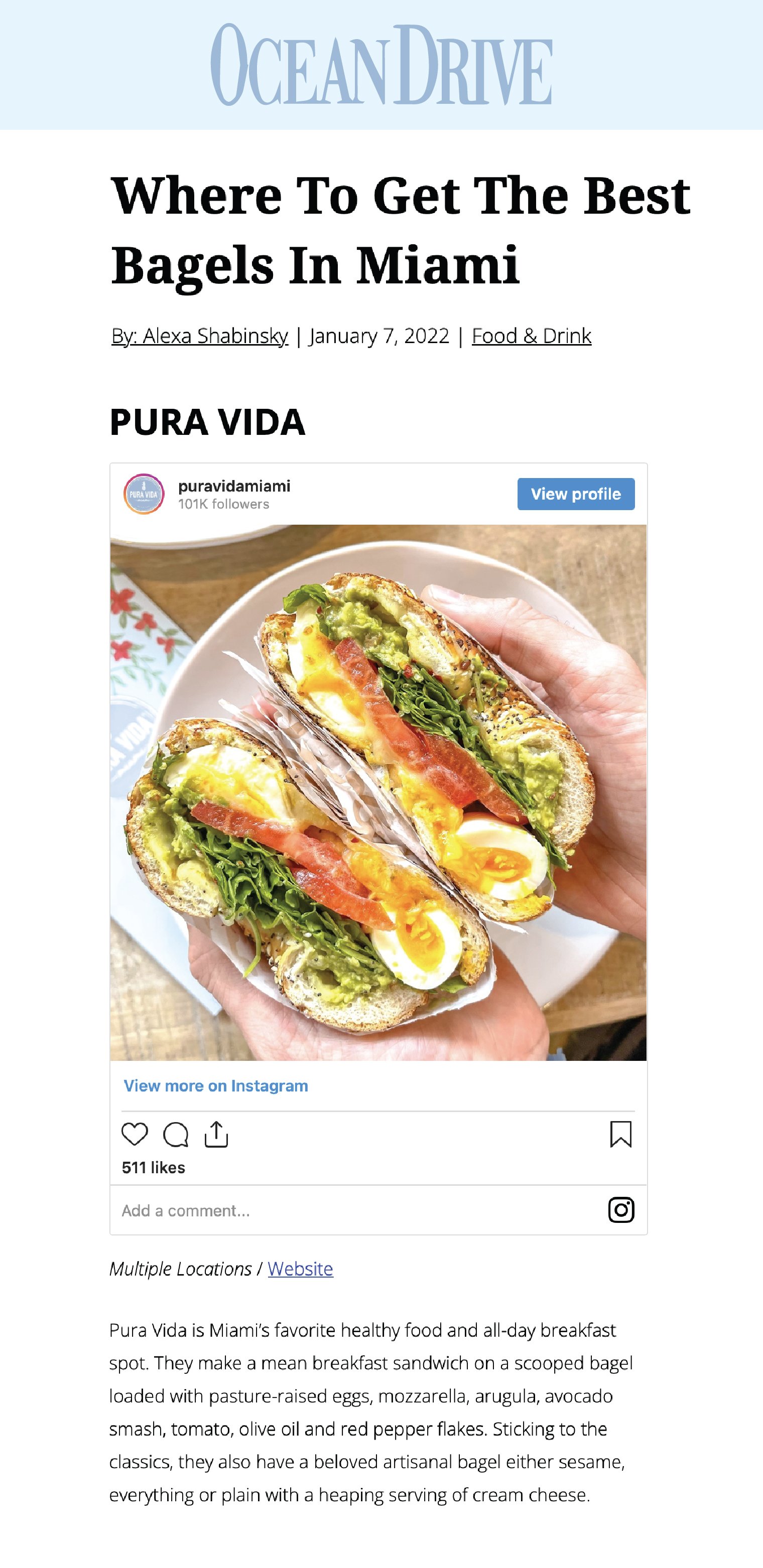 PRESS — PURA VIDA MIAMI