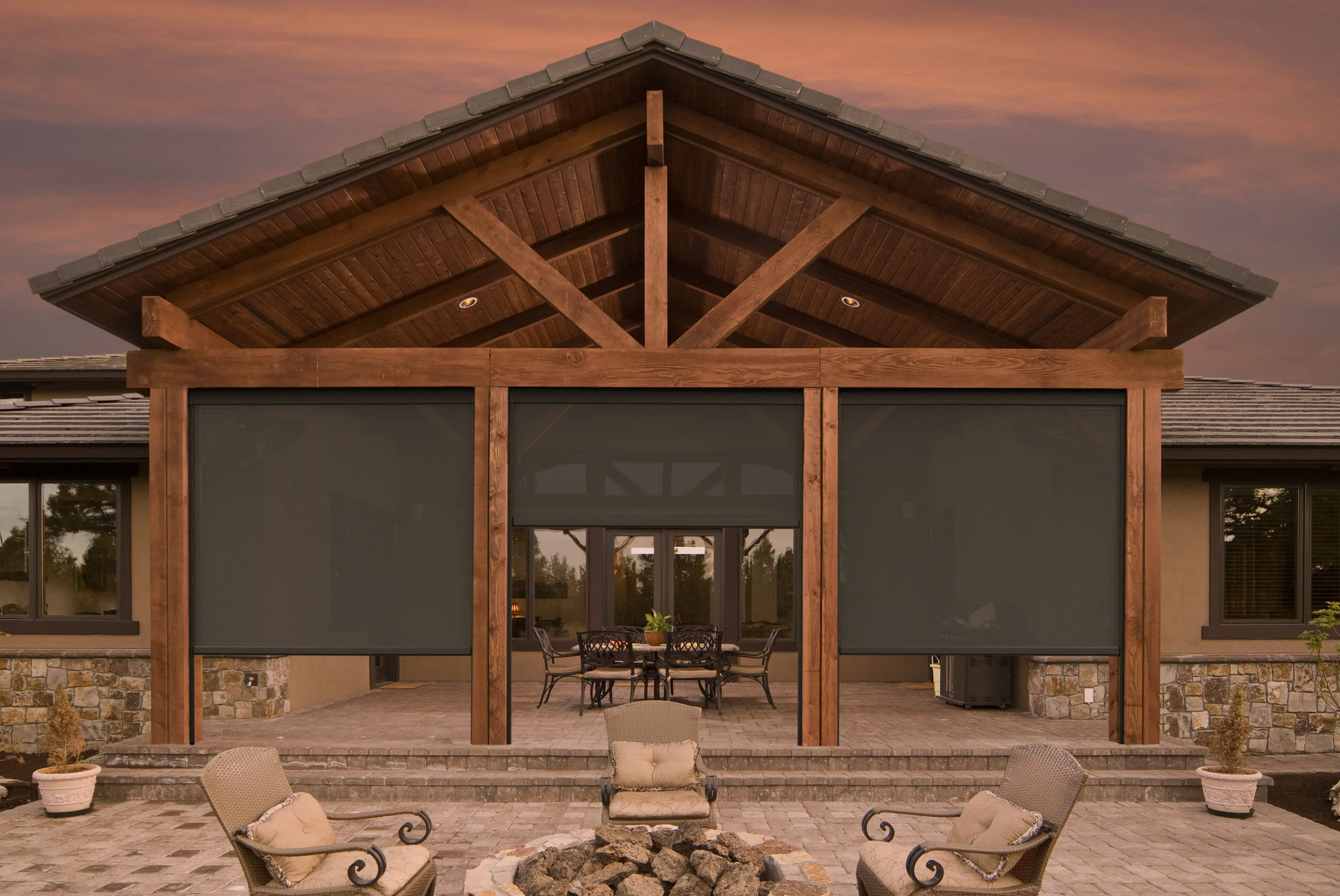 Outdoor Roller Screens — Vista Shade Co.