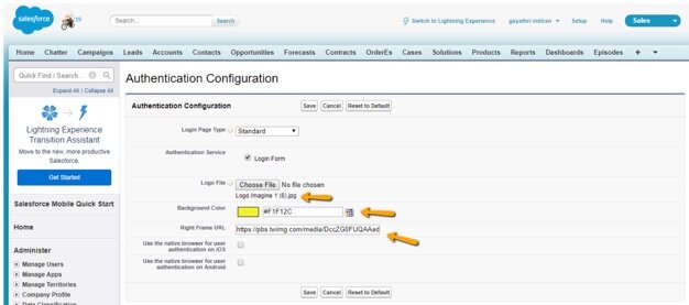Lightning Experience - Branding your Salesforce login page — ImagineCRM
