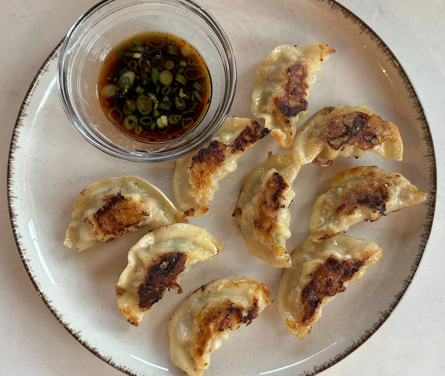 My family’s pork and shrimp gyoza (dumplings) — Rrayyme